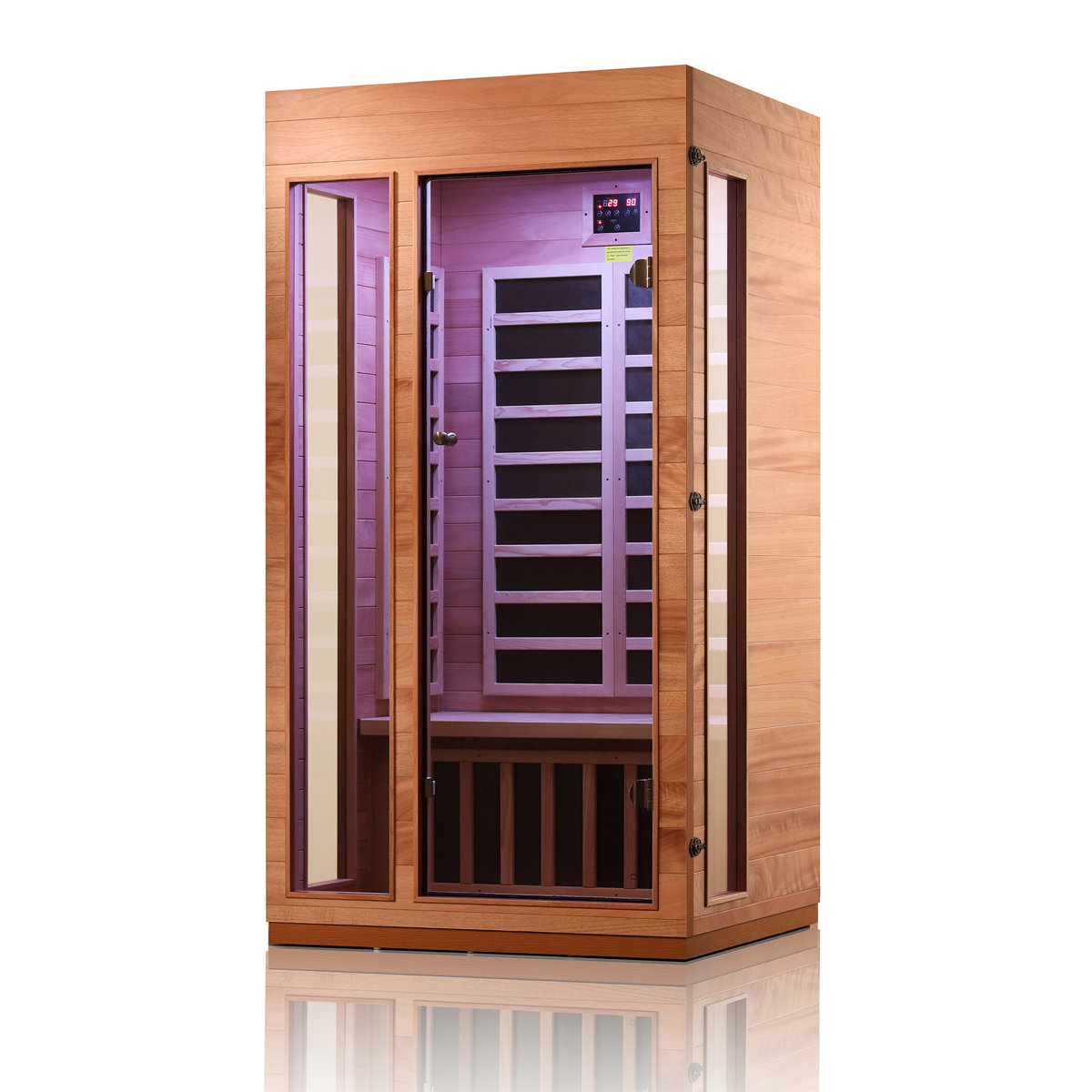 royal saunas hongyuan Hongyuan 1 Single Person Indoor Bluetooth Low EMF FAR Infrared Sauna In ...